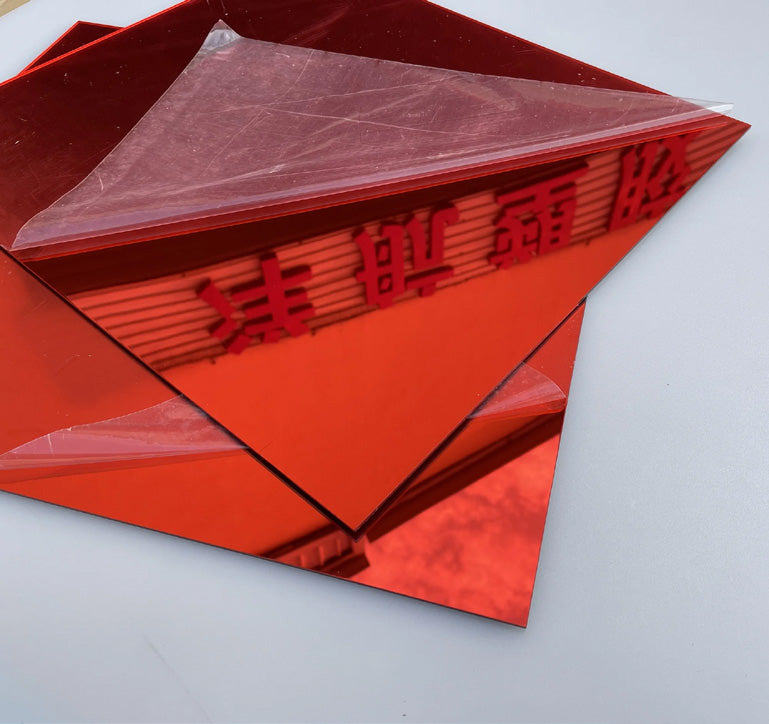 PANEL DE ESPEJO ROJO 240cm x 120cm – leimport.pe